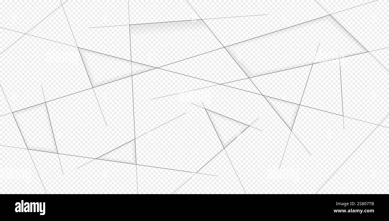 Abstract lines and shapes with shadow, digital, technology background ...