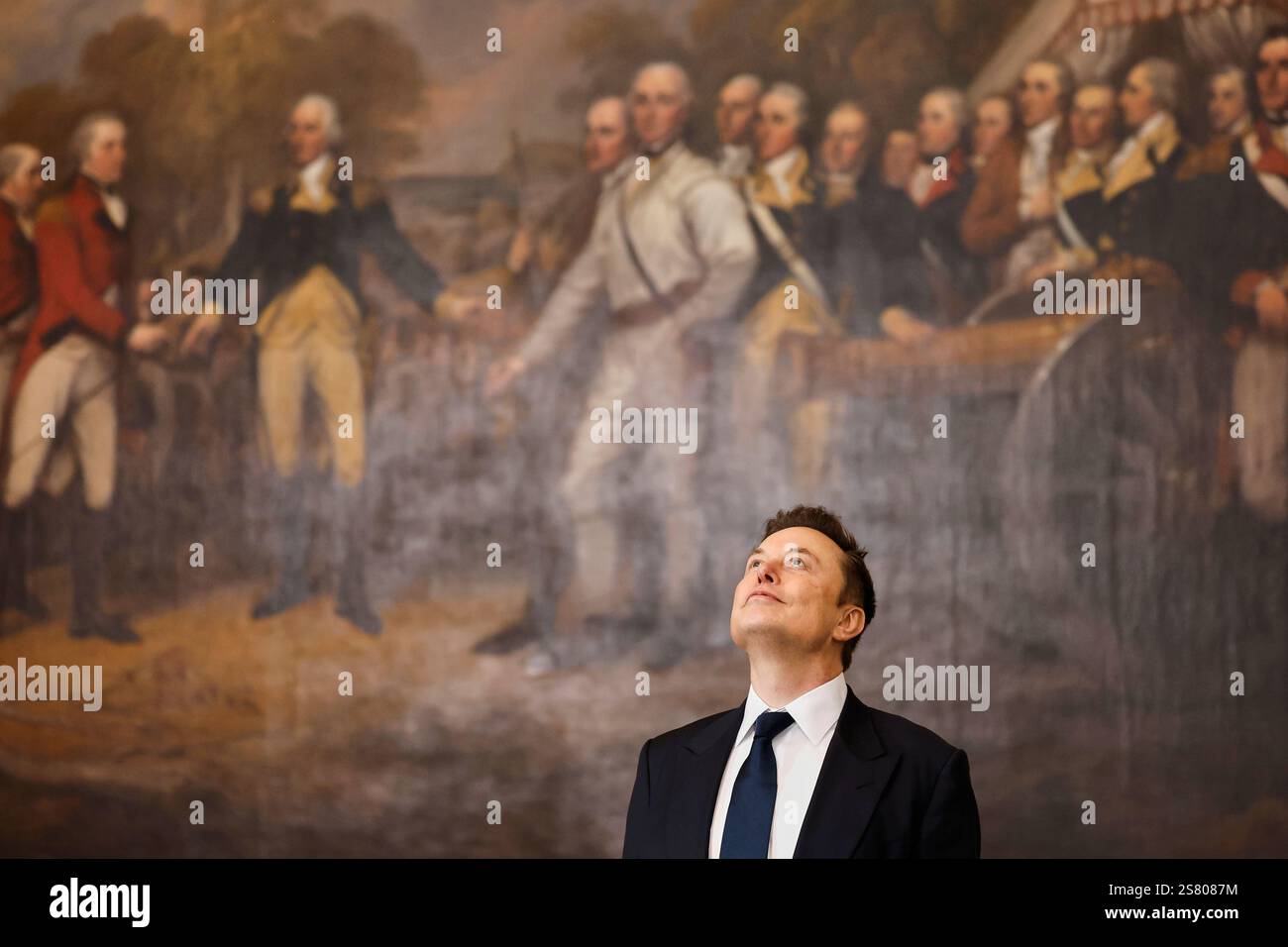 Elon Musk arrives before the 60th Presidential Inauguration in the ...
