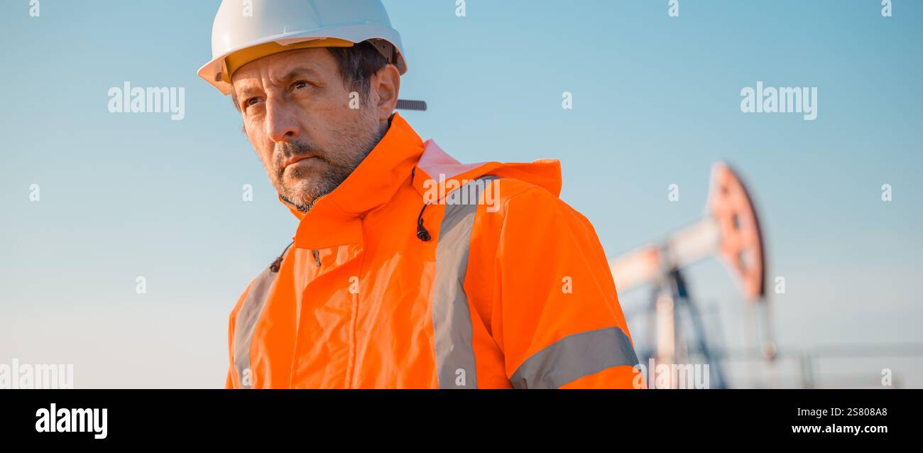 Drilling Rig Engineer Supervising The Process Of Oil And Gas Extraction Monitoring Oil Pump