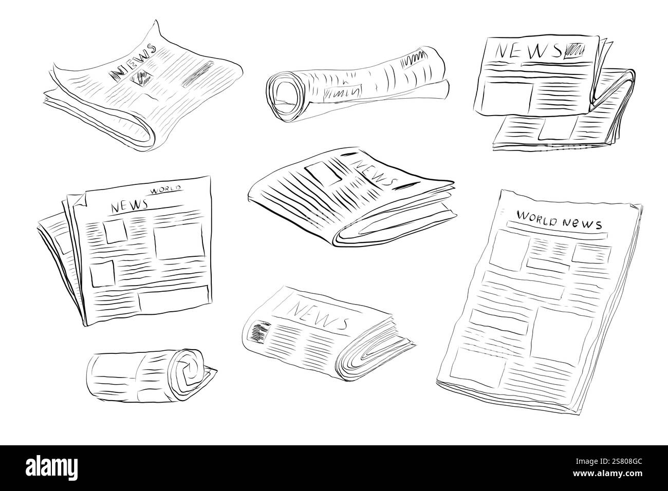 Local news media Cut Out Stock Images & Pictures - Alamy