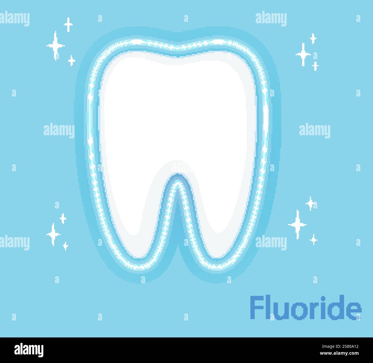 Illustration of a tooth with fluoride benefits Stock Vector Image & Art ...