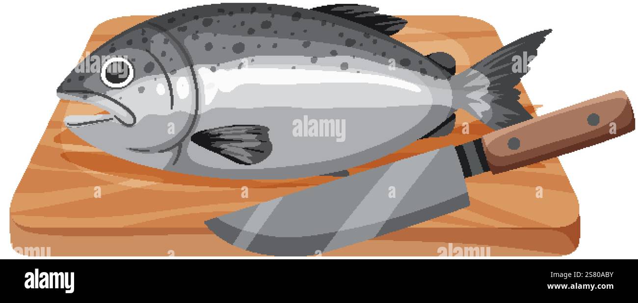 Cutting board prep Stock Vector Images - Alamy