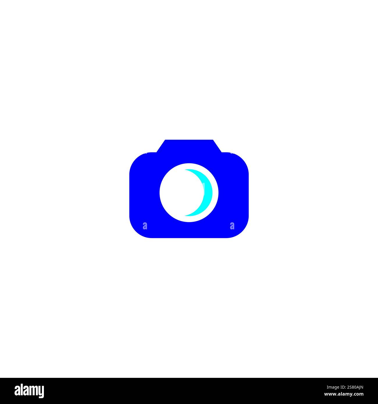 Camera Icon Vector With Blue Color Stock Vector Image & Art - Alamy