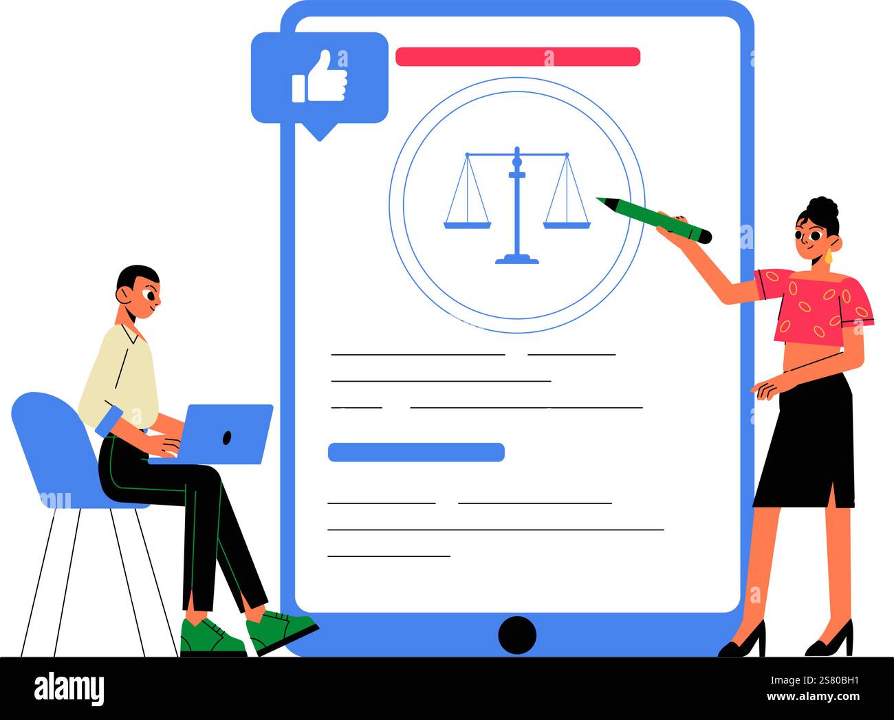Lawyer client interaction Cut Out Stock Images & Pictures - Alamy