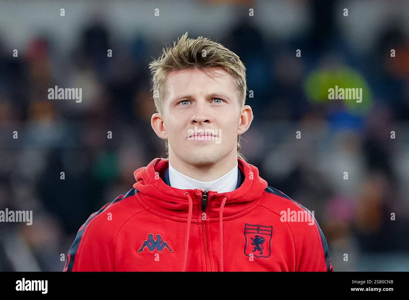 Rome, Italy. 17th Jan, 2025. Morten Frendrup of Genoa CFC looks on ...