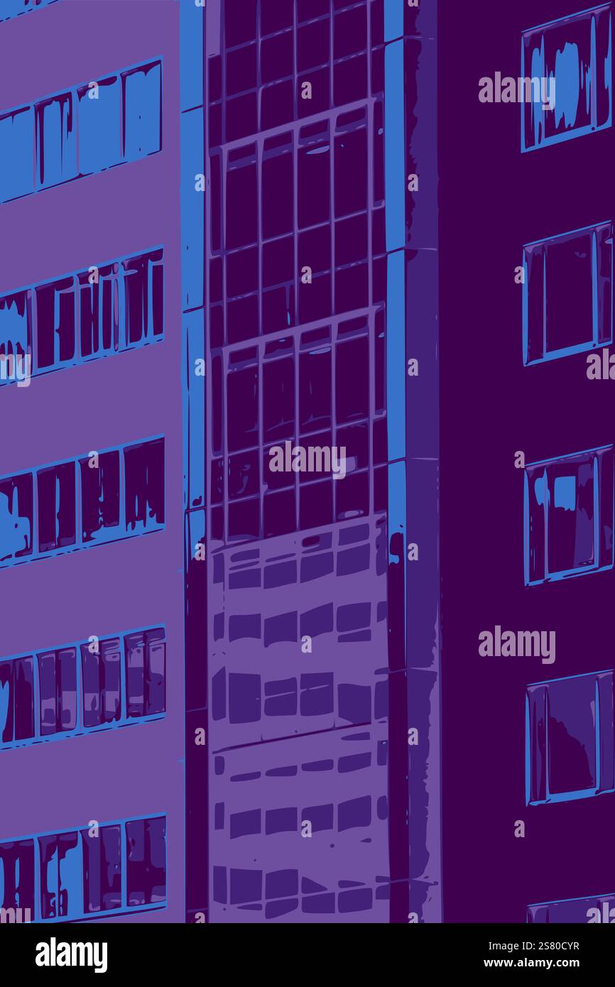 Urban background with office building. Modern generic city architecture ...