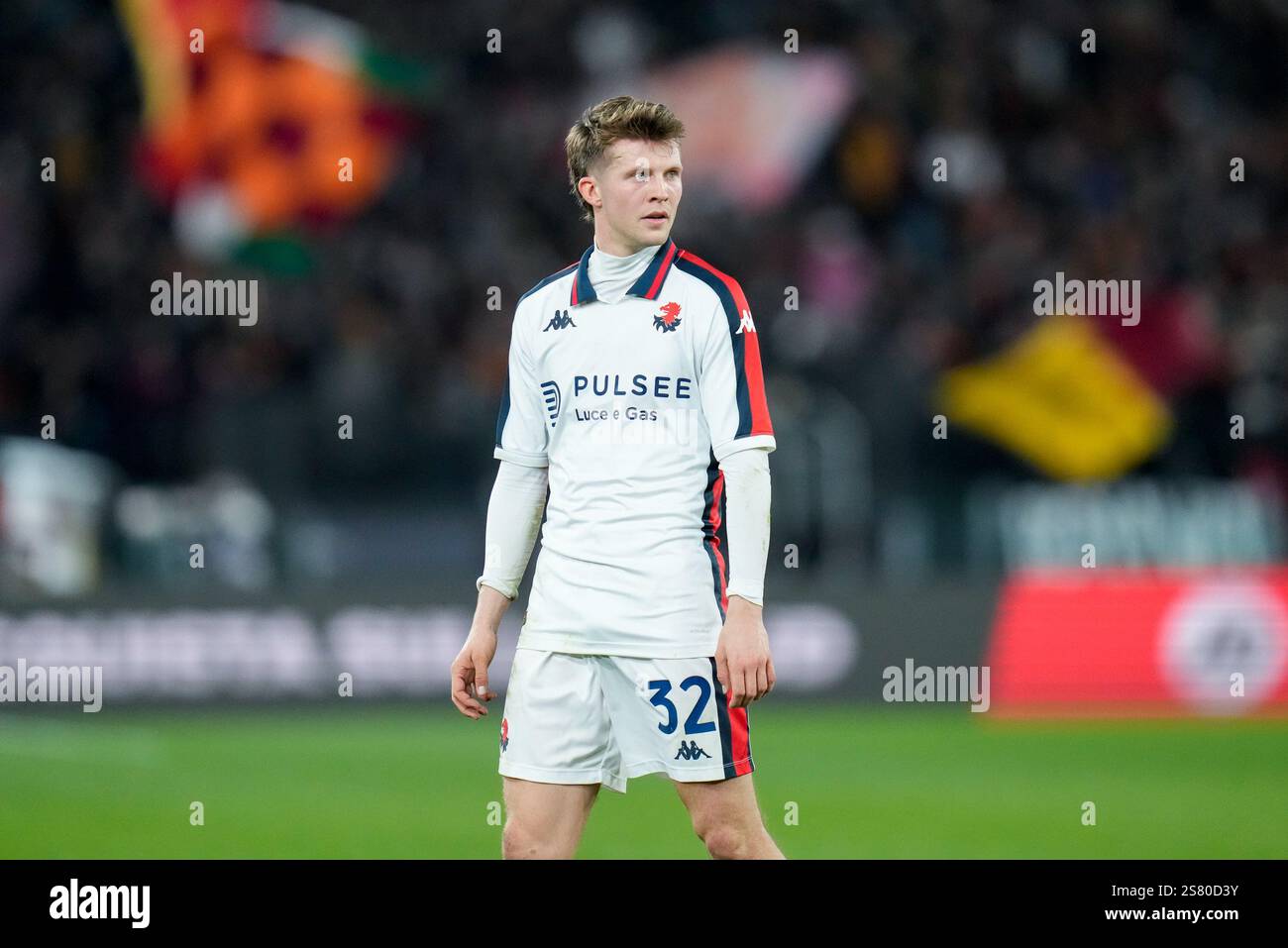 Rome, Italy. 17th Jan, 2025. Morten Frendrup of Genoa CFC looks on ...