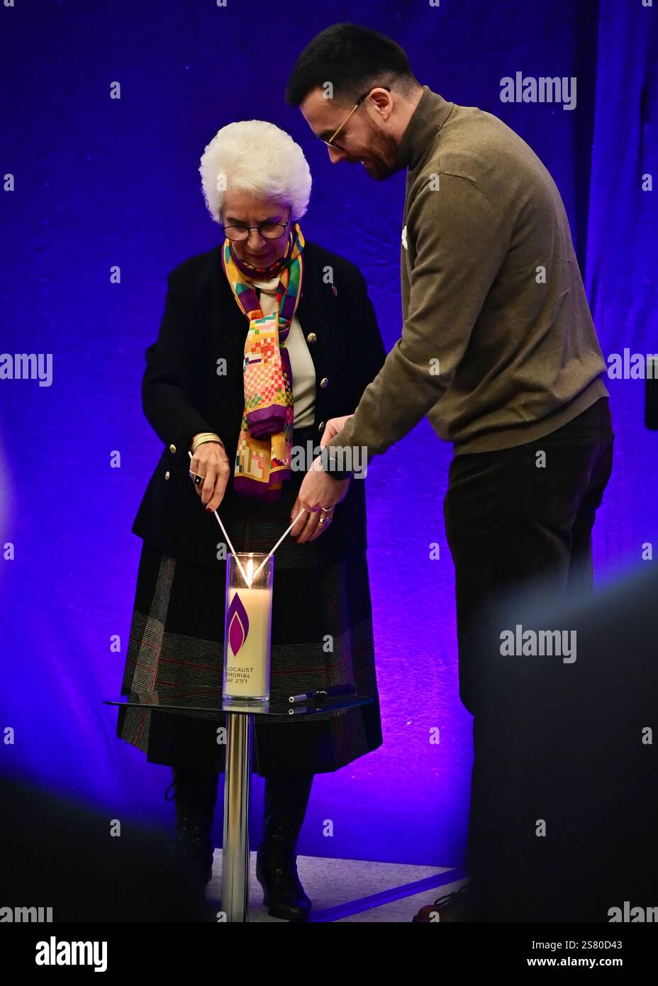LONDON, ENGLAND: 20th January 2025: Speaker Eva Clarke BEM and Smajo ...