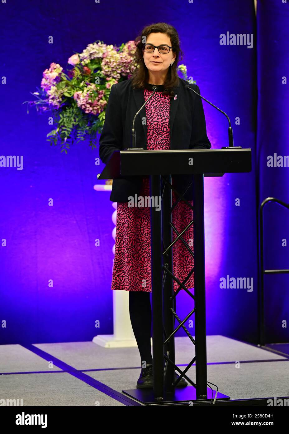 LONDON, UK. 20th Jan, 2025. Speaker Olivia Marks -Woldman OBE at the ...