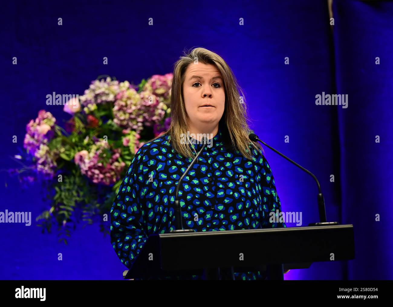 LONDON, UK. 20th Jan, 2025. Speaker Karen Pollock CBE at the Holocaust ...