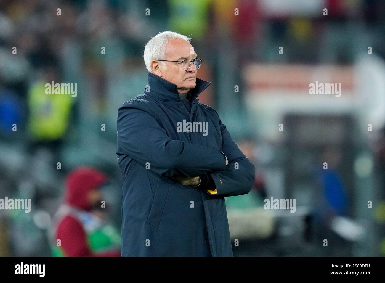 Rome, Italy. 17th Jan, 2025. Claudio Ranieri head coach of AS Roma ...