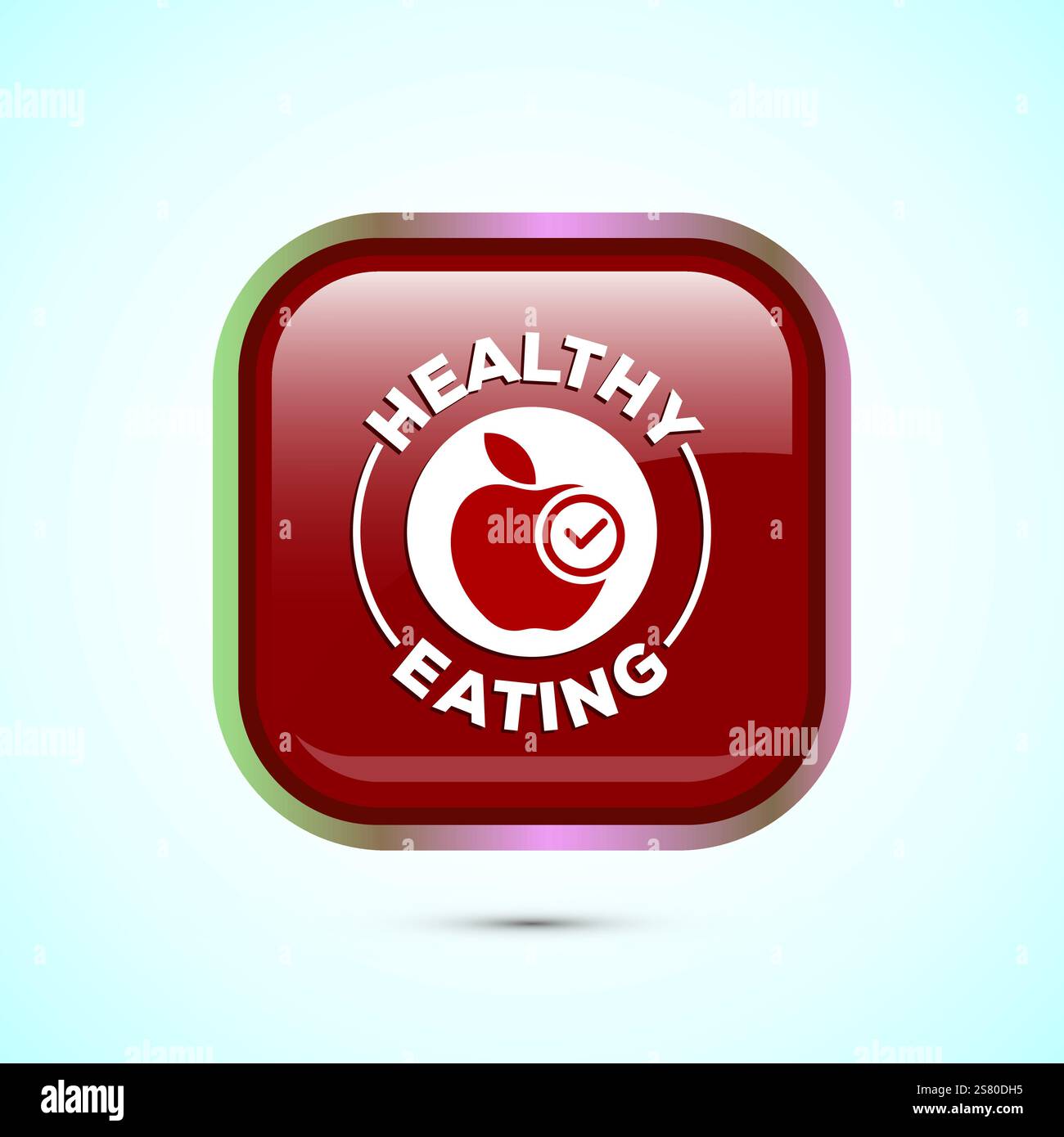 Healthy eating icon design illustration. Healthy food sign symbol ...