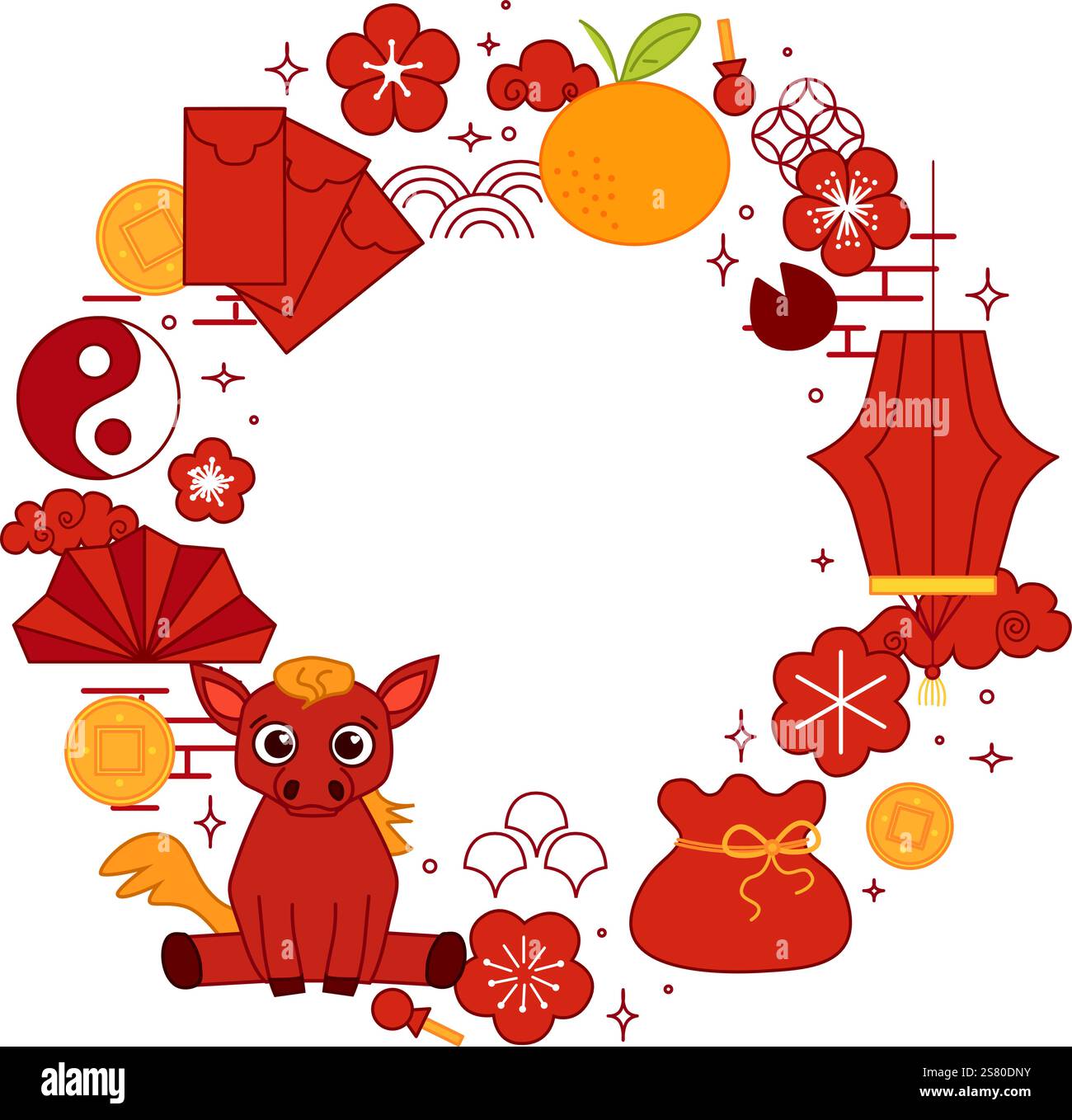 Symbols japanese new year Stock Vector Images - Alamy