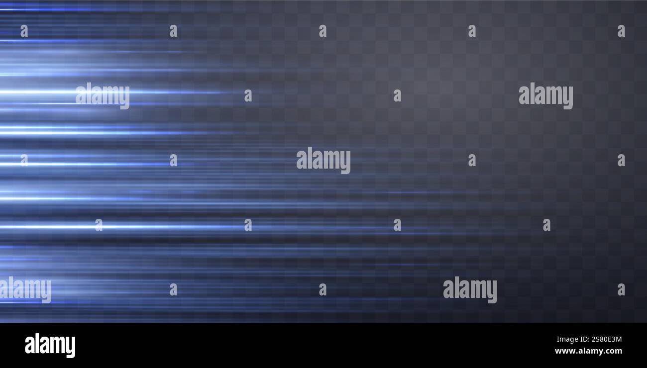 Speed rays, light neon flow, zoom in motion effect, blue glow speed ...