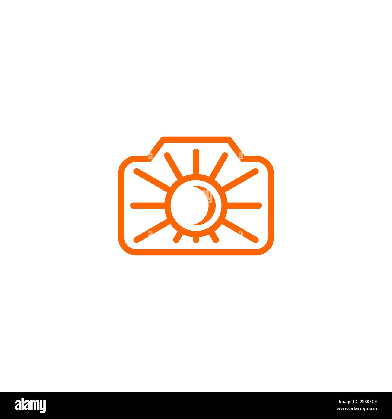 Camera Sun Icon Logo Vector Illustration Stock Vector Image & Art - Alamy