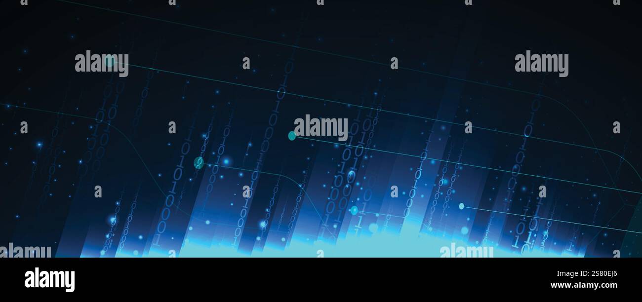 Abstract Computer technology background. network visual connection ...