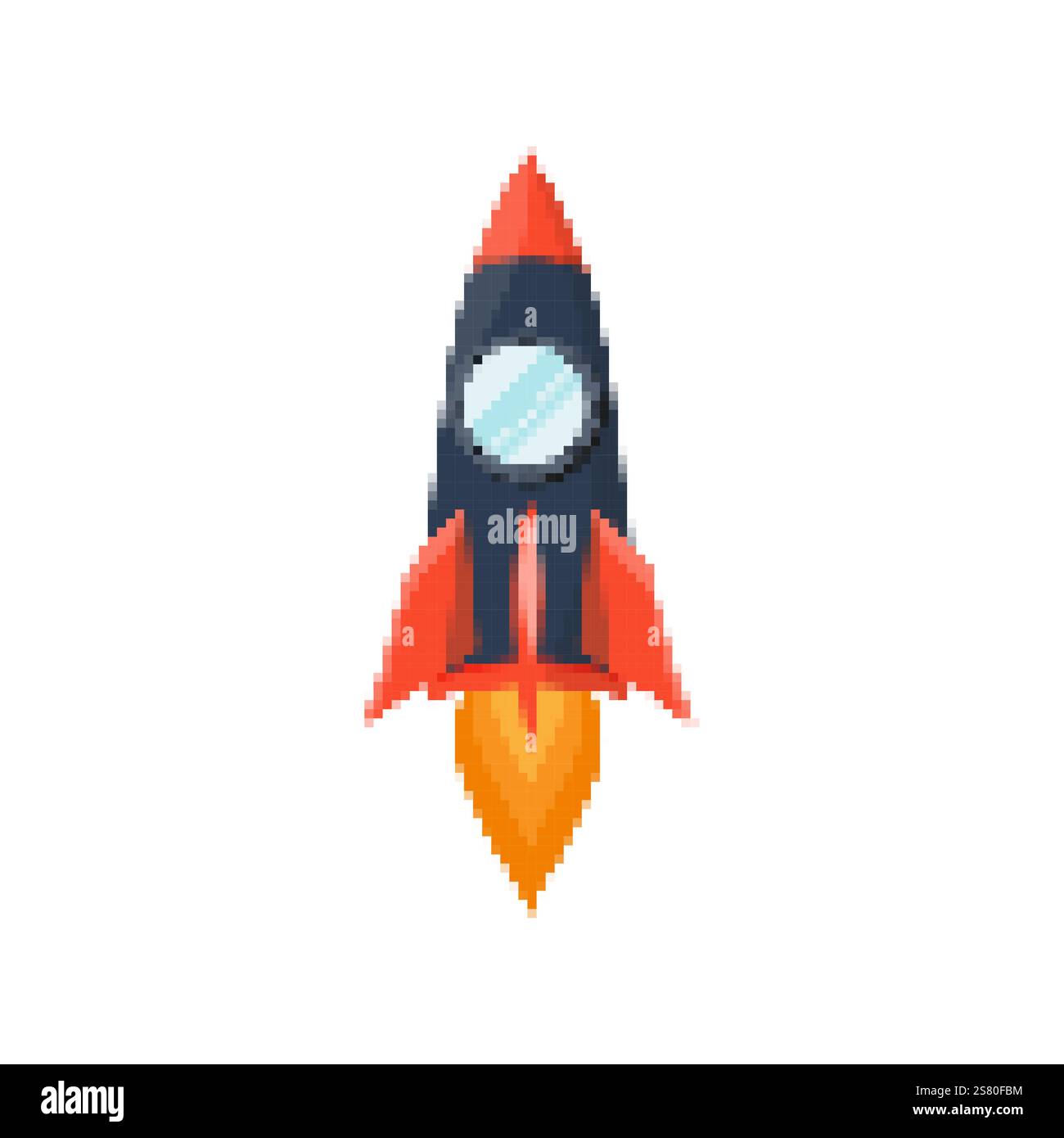 Pixel art rocket with fiery trails, retro games, space-themed designs ...