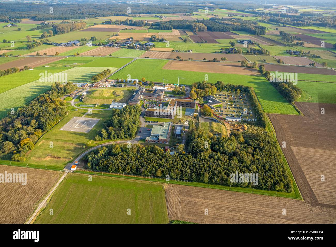 Aerial view, Paulsberg barracks military base, National Situation and ...