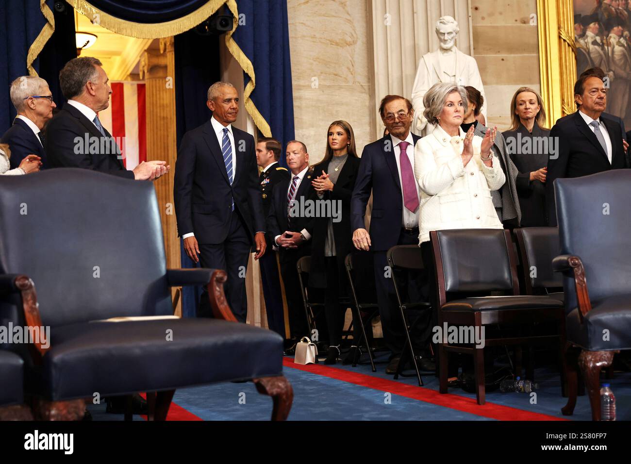 Former President Barack Obama arrives before the 60th Presidential ...