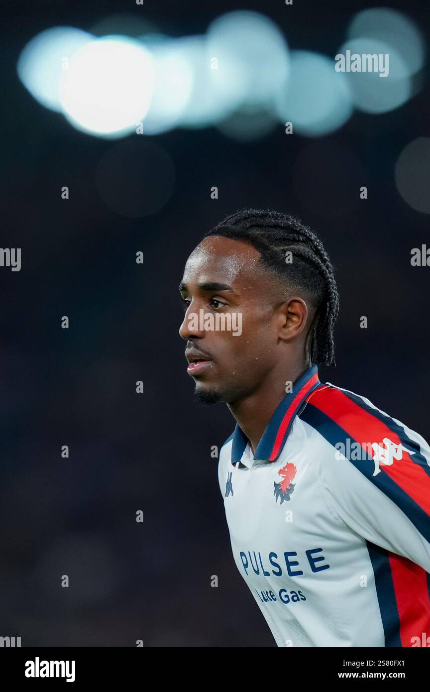 Rome, Italy. 17th Jan, 2025. Lior Kasa of Genoa CFC looks on during the ...