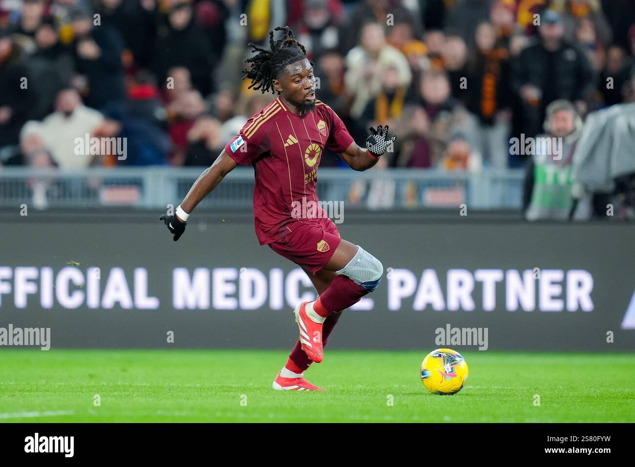 Rome, Italy. 17th Jan, 2025. Manu Kone' of AS Roma during the Serie A ...