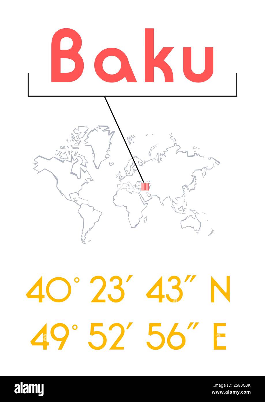 Azerbaijan baku map Stock Vector Images - Alamy