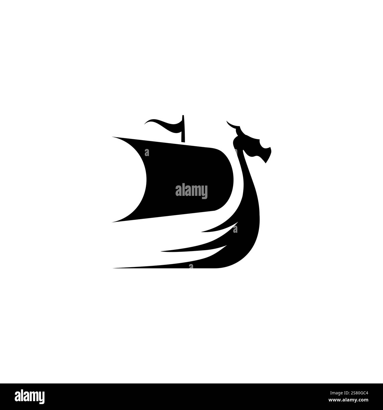 Viking dragon head ship Cut Out Stock Images & Pictures - Alamy