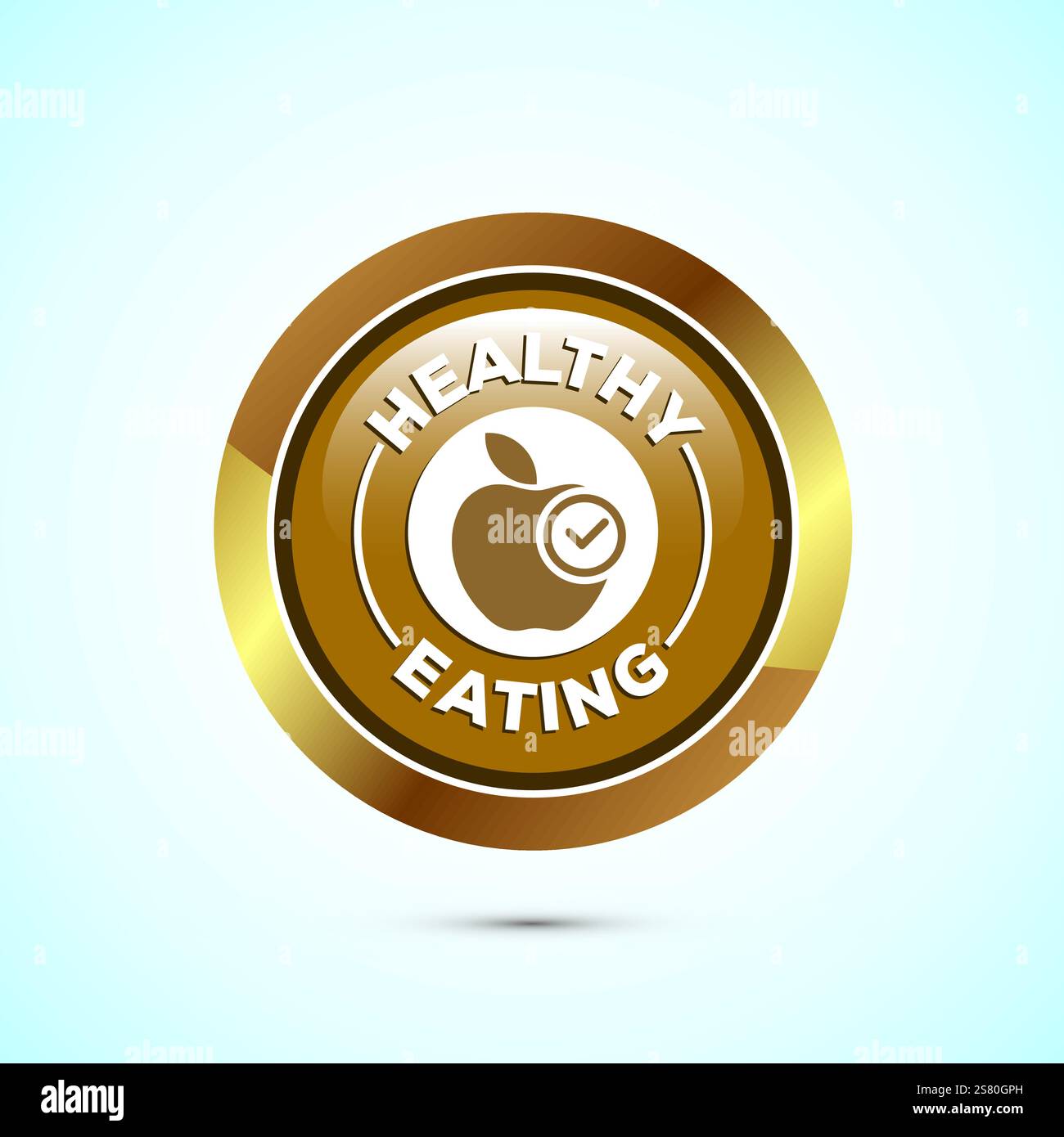 Healthy eating icon design illustration. Healthy food sign symbol ...