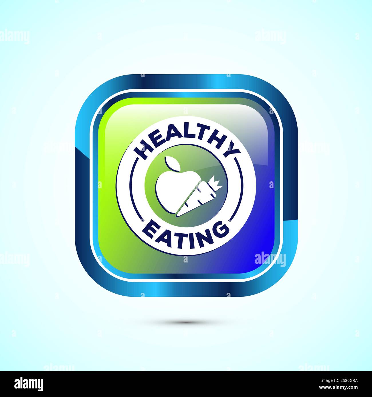Healthy eating icon design illustration. Healthy food sign symbol ...