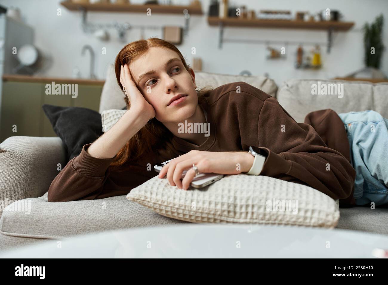 Handsome redhead man long hi-res stock photography and images - Alamy