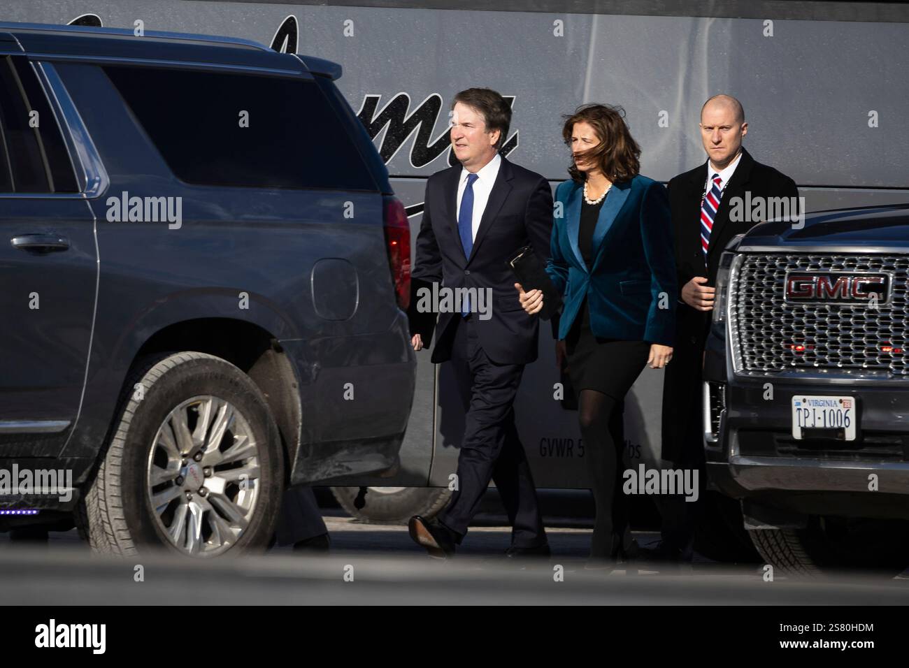 Supreme Court Justice Brett Kavanaugh arrives at the U.S. Capitol ...