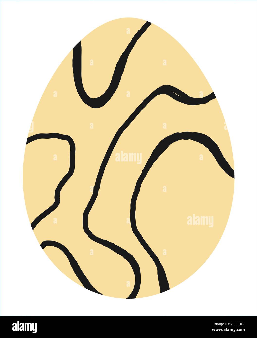 Easter egg, Easter day festival icon, ostern egg illustration with ...