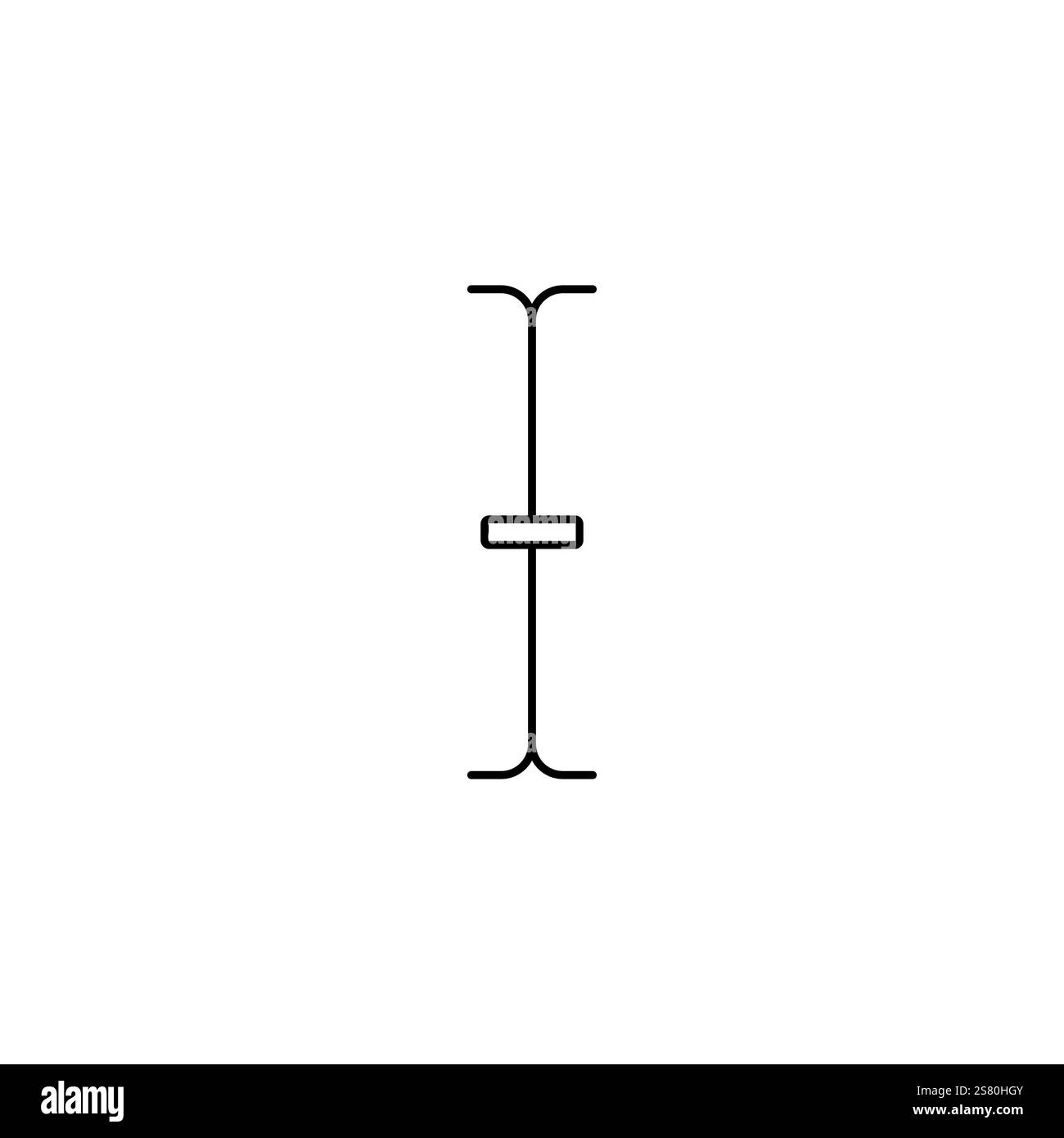 A black text pointer icon designed for editing, formatting, and ...