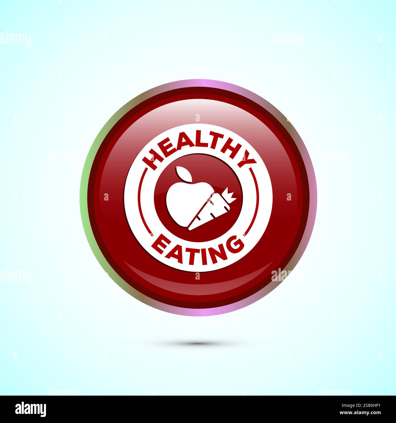 Healthy eating icon design illustration. Healthy food sign symbol ...