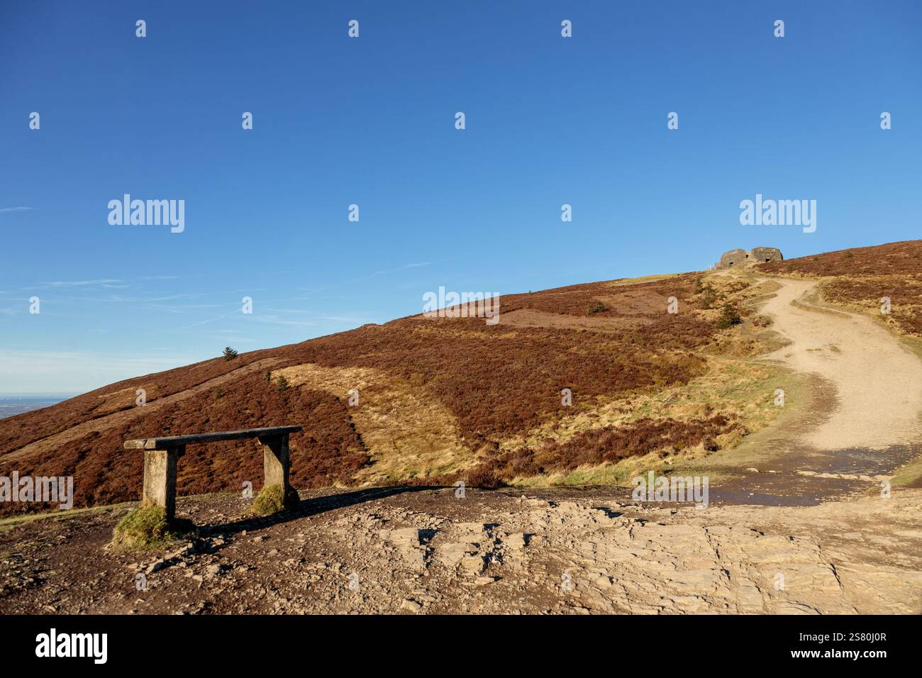 The Jubilee Tower on the summit of Moel Famau in the Clwydian Range ...