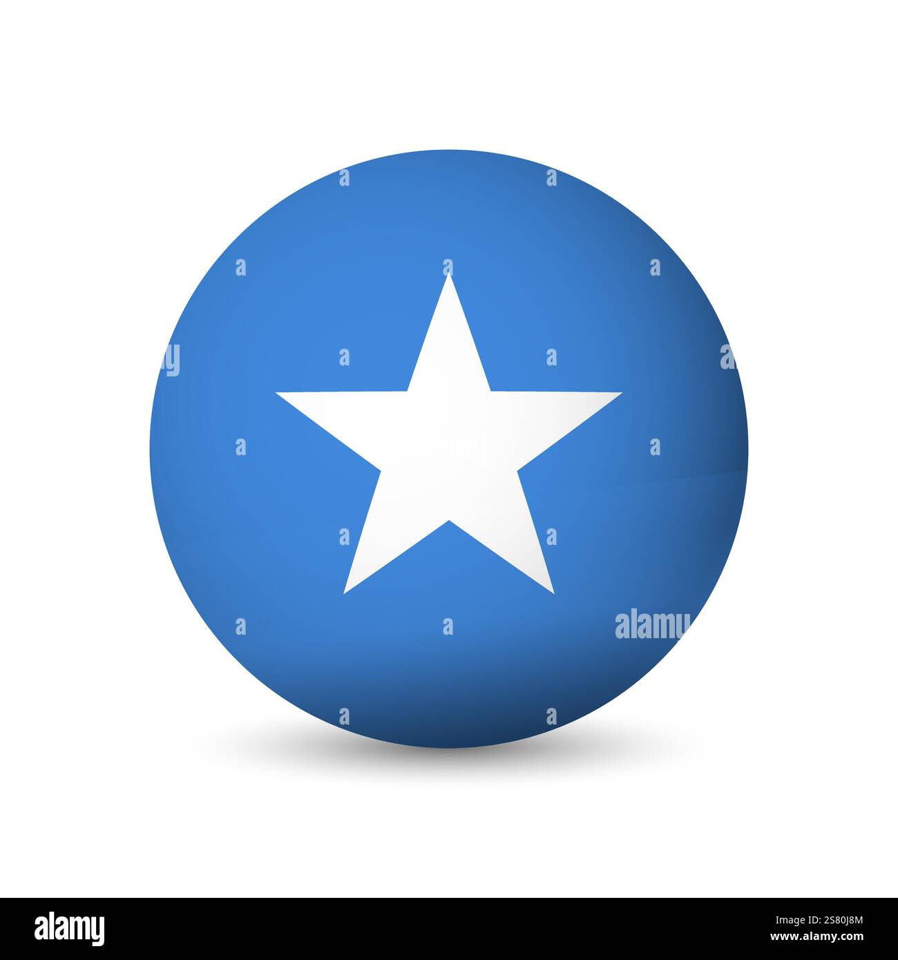 Somalia flag - 3D sphere in colours of flag representing a country ...