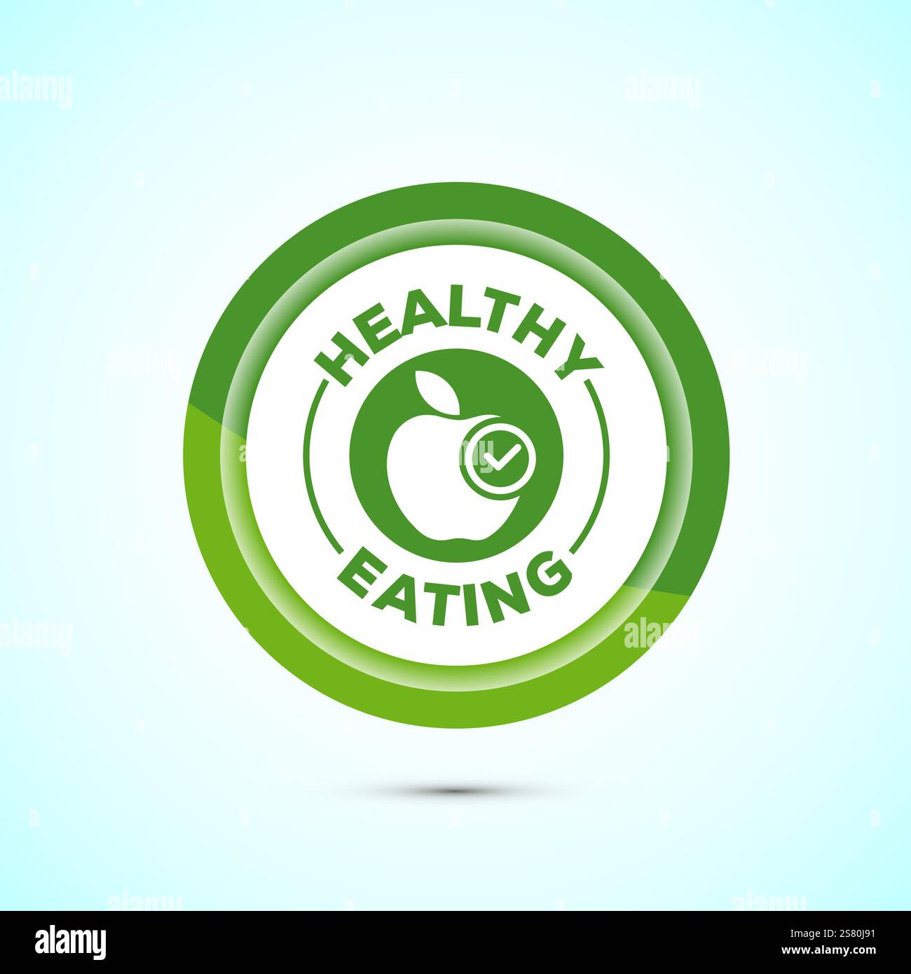 Healthy eating icon design illustration. Healthy food sign symbol ...