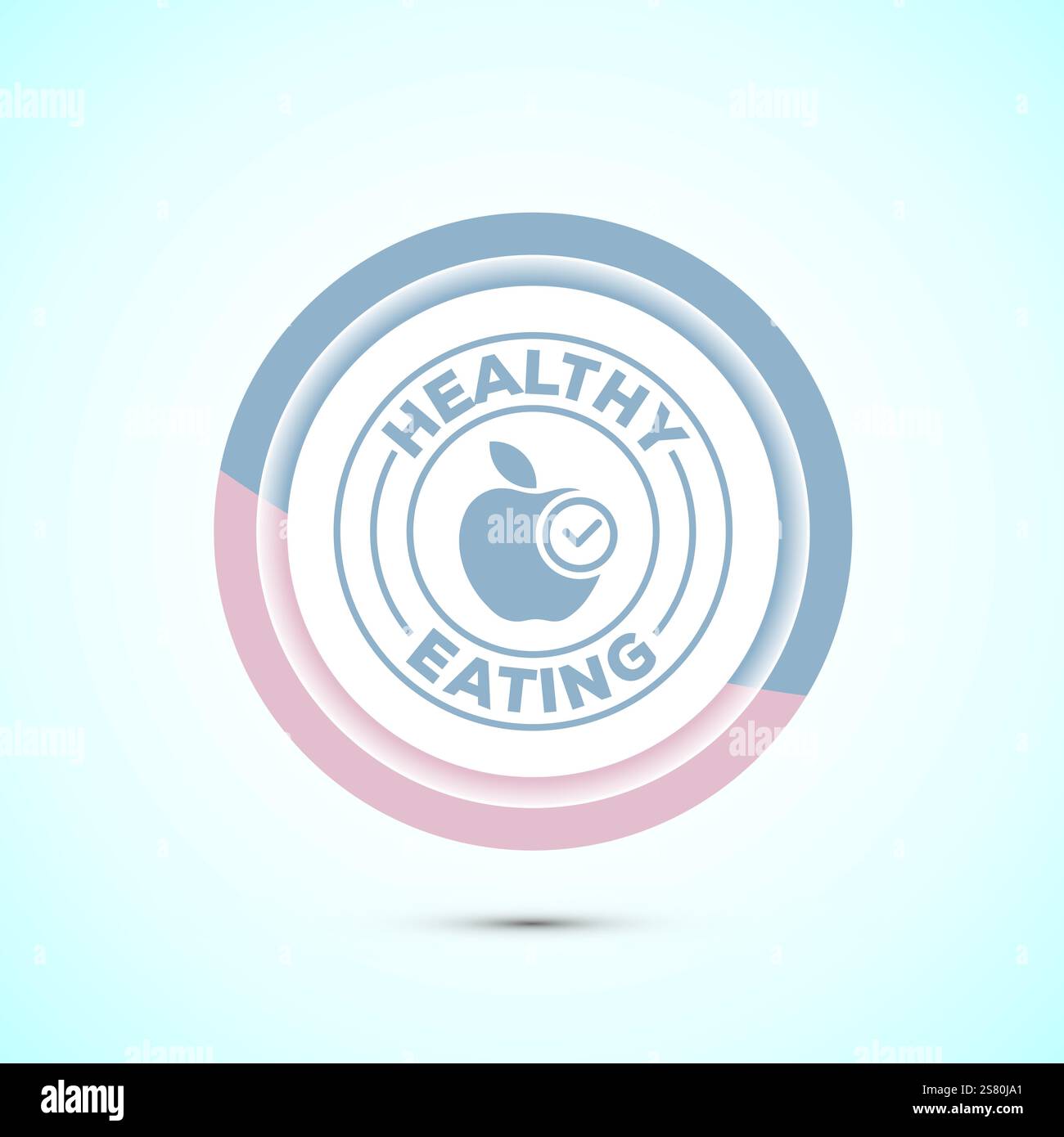 Healthy eating icon design illustration. Healthy food sign symbol ...