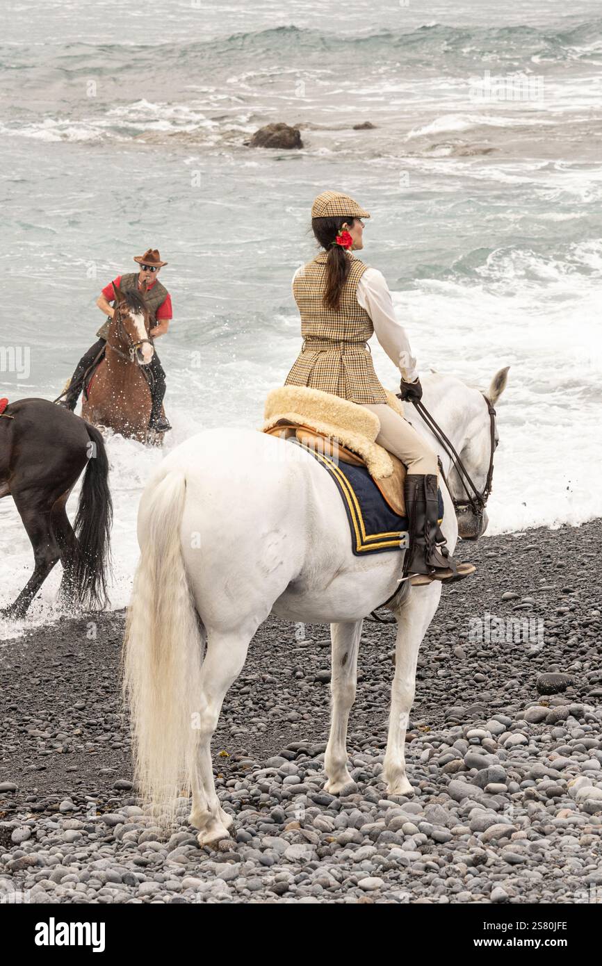 Playa de Enramada, La Caleta, Costa Adeje, Tenerife, Canary Islands, Spain. 20th Jan, 2025 ...