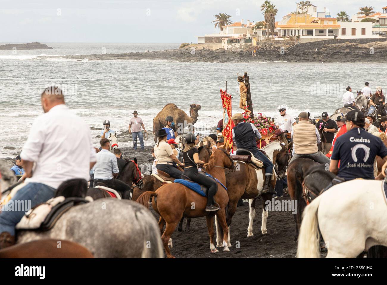 Playa de Enramada, La Caleta, Costa Adeje, Tenerife, Canary Islands, Spain. 20th Jan, 2025 ...