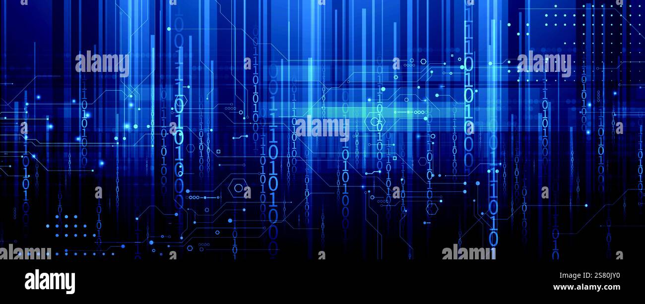 Abstract Computer technology background. network visual connection ...