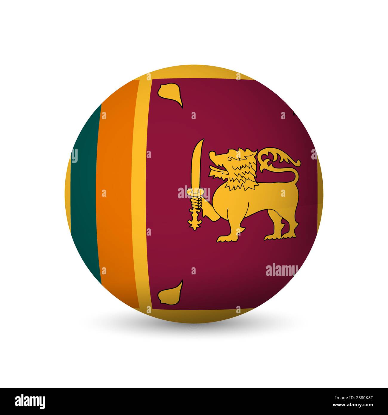 Flag emblem sri lanka hi-res stock photography and images - Alamy