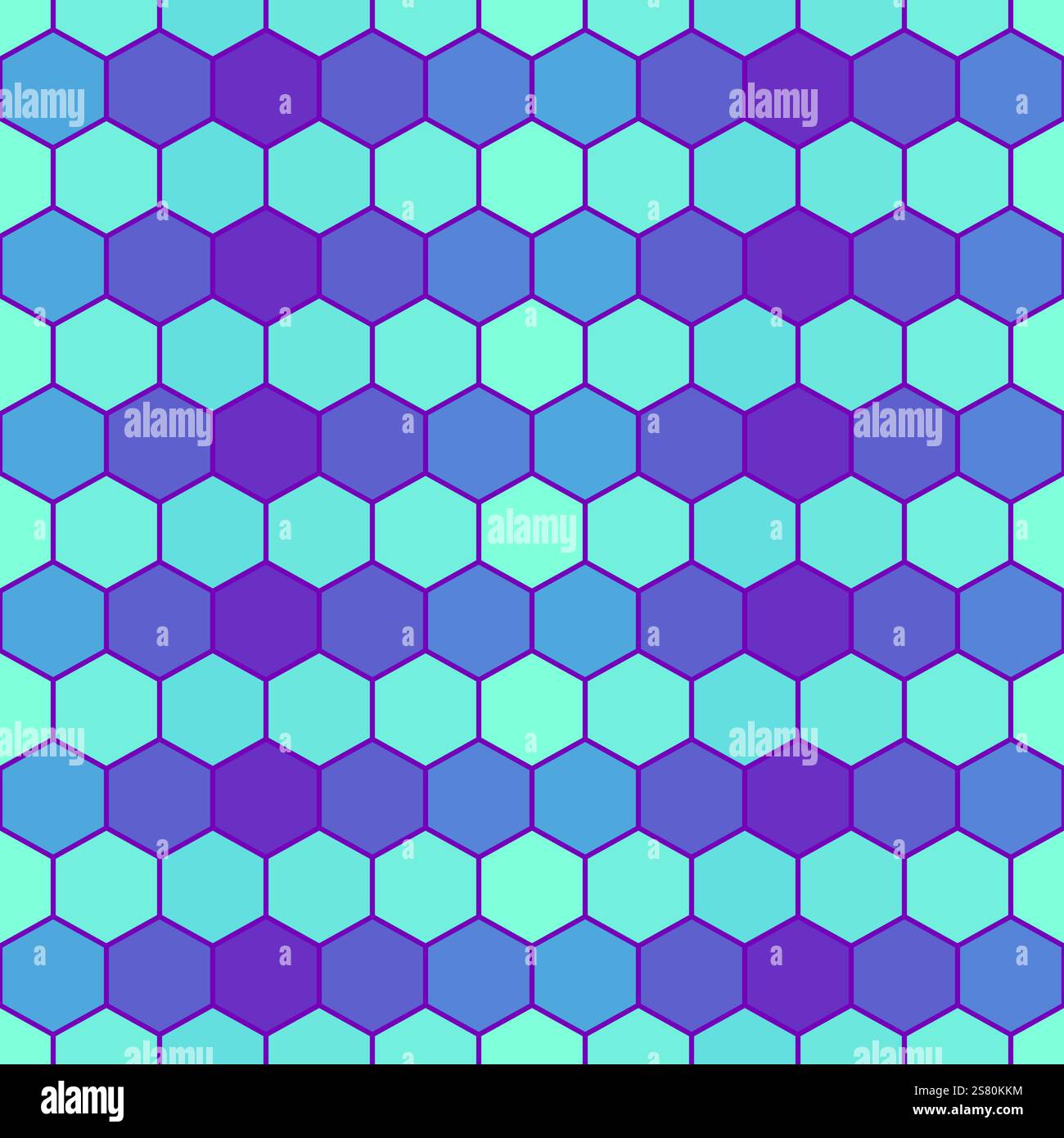 Geometric seamless pattern with hexagon tiles and gradients vector ...