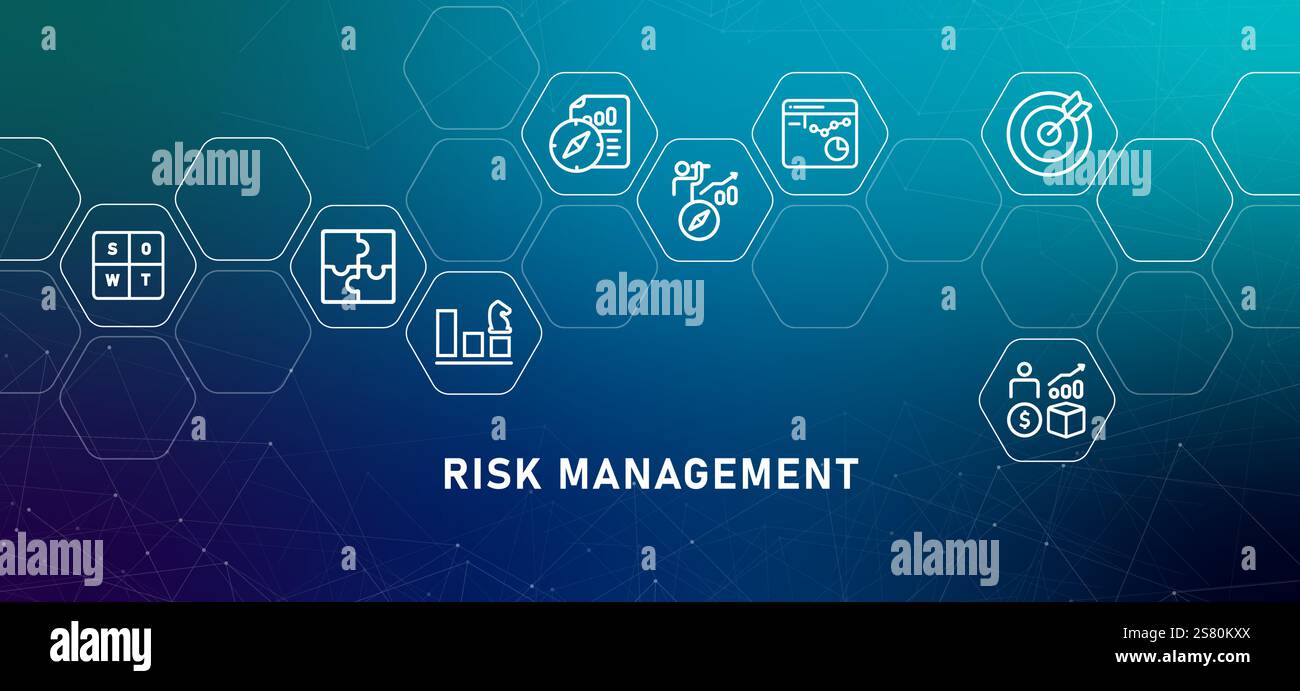 Risk Management gradient header company threat uncertainty mitigation ...