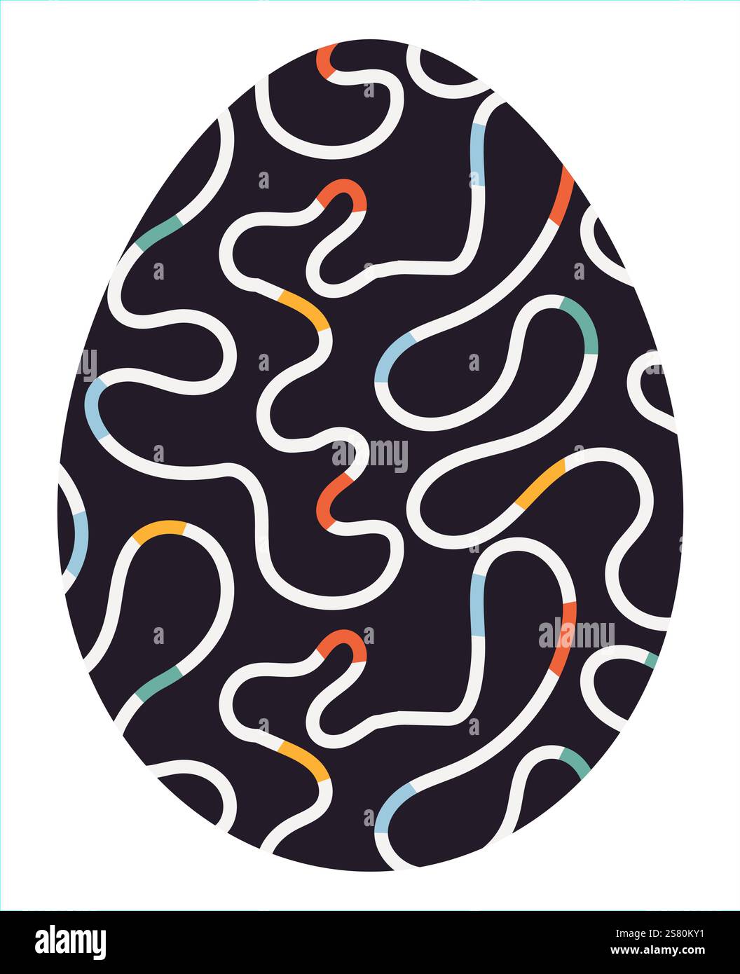 Easter egg, Easter day festival icon, ostern egg illustration with ...