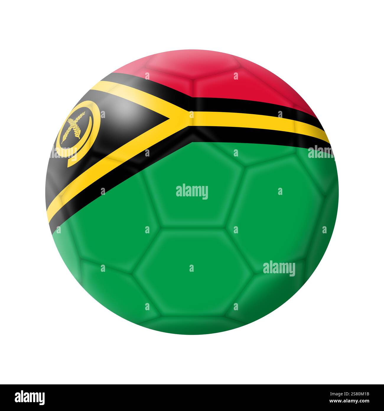 Vanuatu soccer ball football with clipping path Stock Photo - Alamy