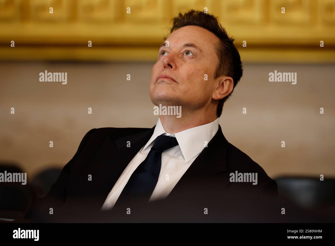 WASHINGTON, DC - JANUARY 20: Telsa, SpaceX and X CEO Elon Musk arrives ...