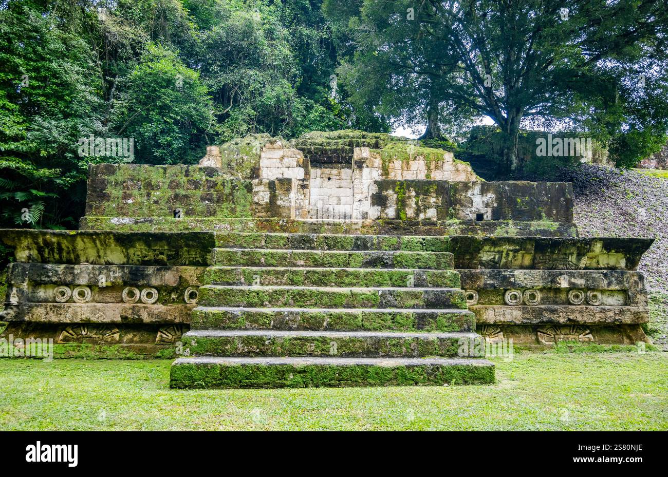 Stone structures near Palacio Maler. Tikal National Park, Guatemala ...