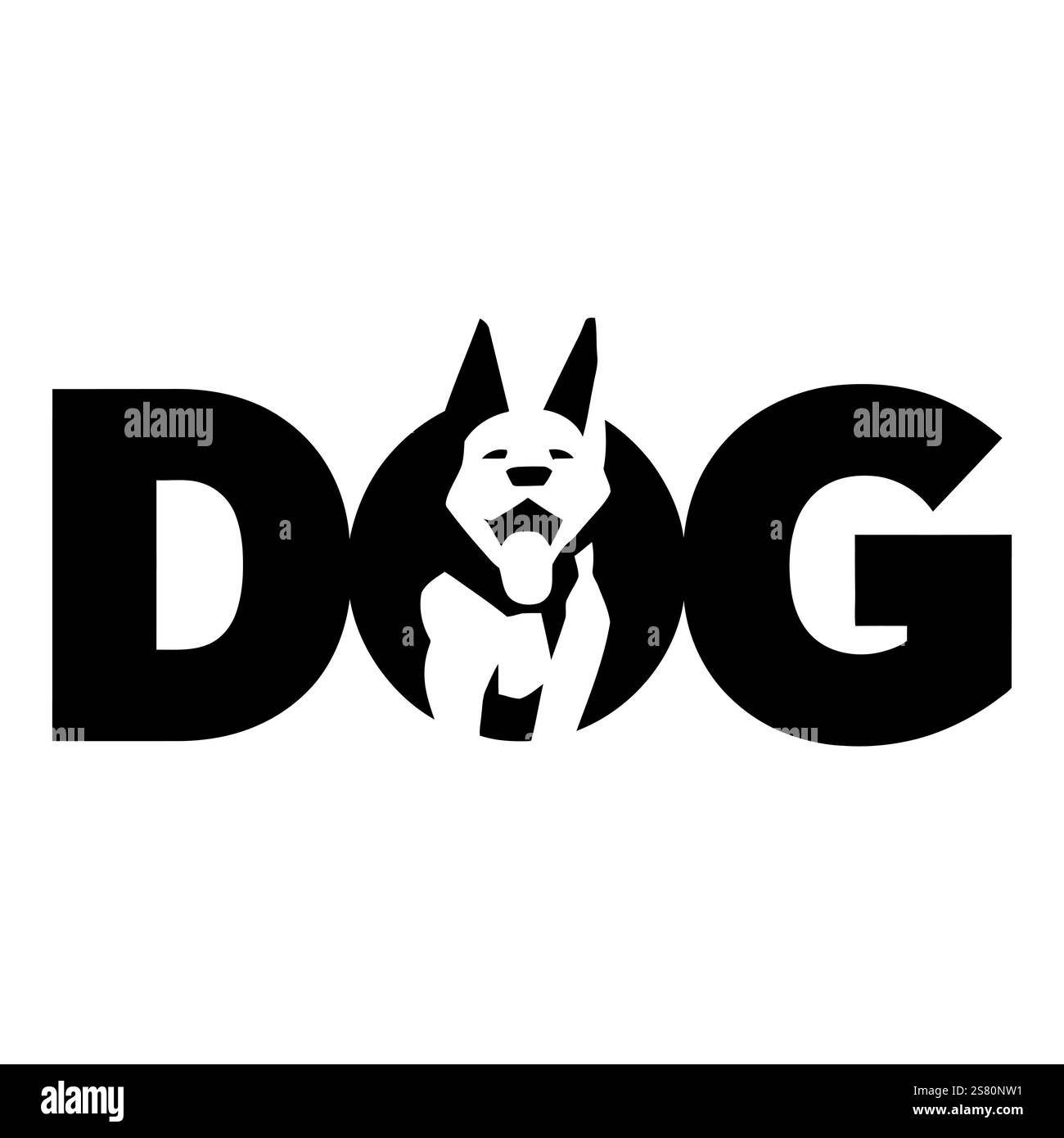 Dog logo, dog illustration, pet logo, puppy logo, dog silhouette logo ...