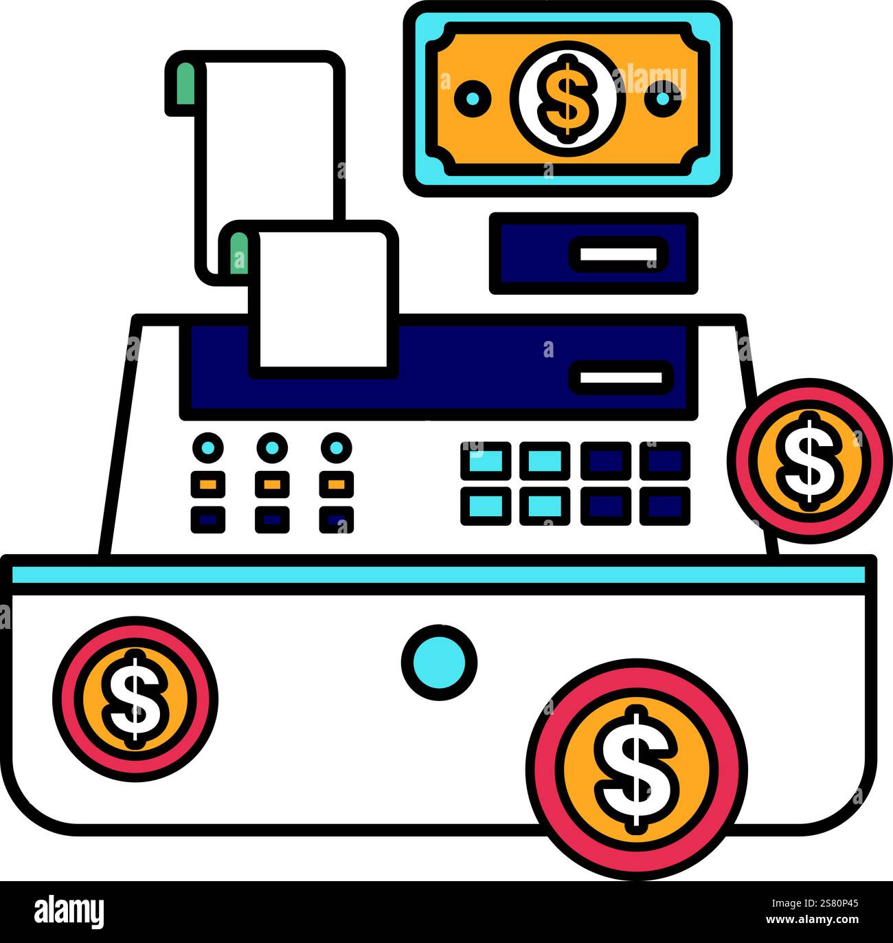Green line cash register machine hi-res stock photography and images ...